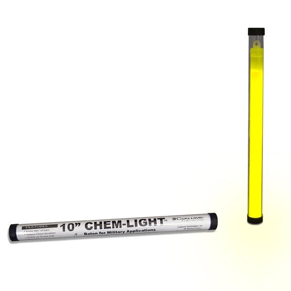 10" CHEMLIGHT® SELF-STANDING LIGHT BATON - CASE OF 6 (EACH STICK IN AN ...